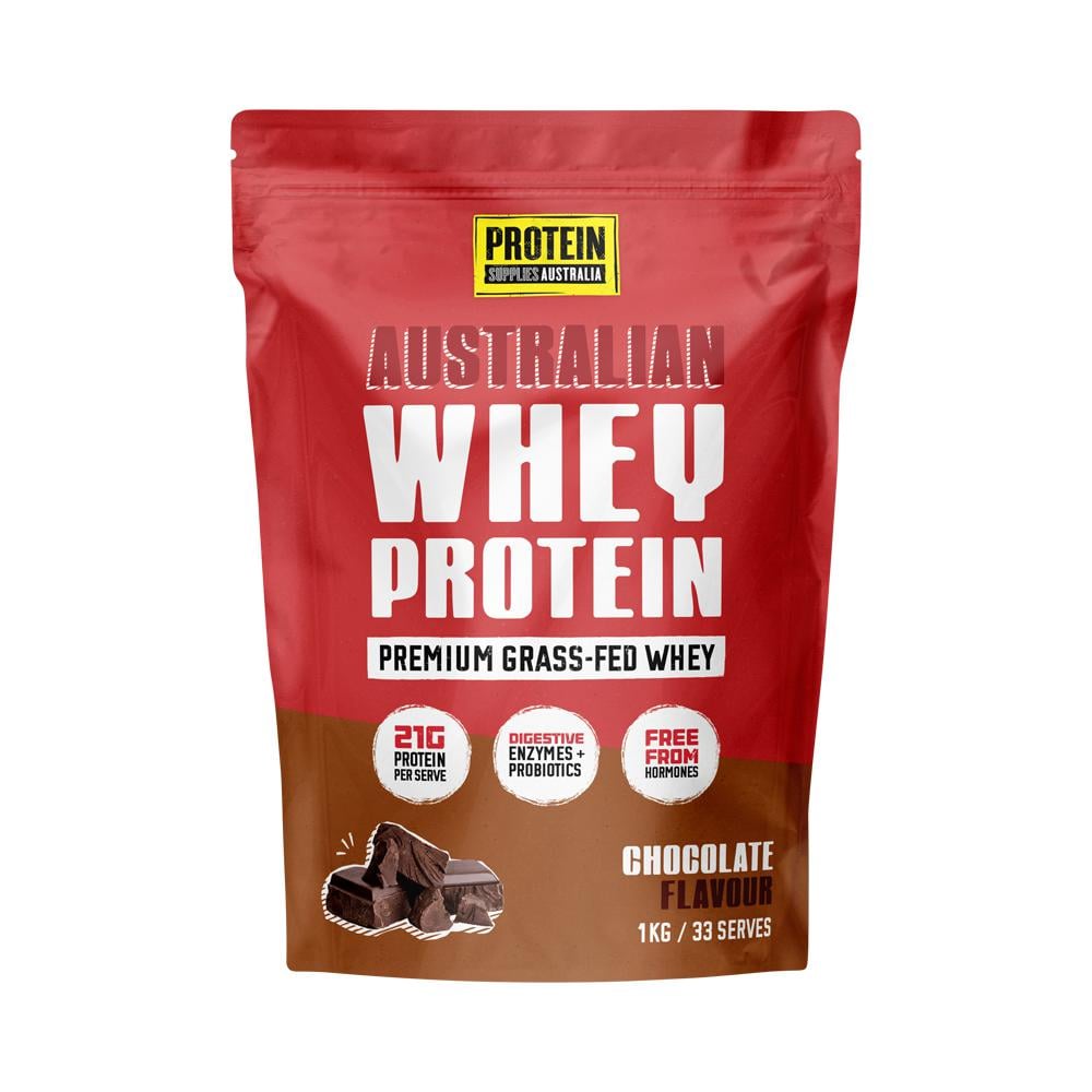 PROTEIN SUPPLIES AUSTRALIA AUSTRALIAN WHEY PROTEIN CHOCOLATE 1KG ...