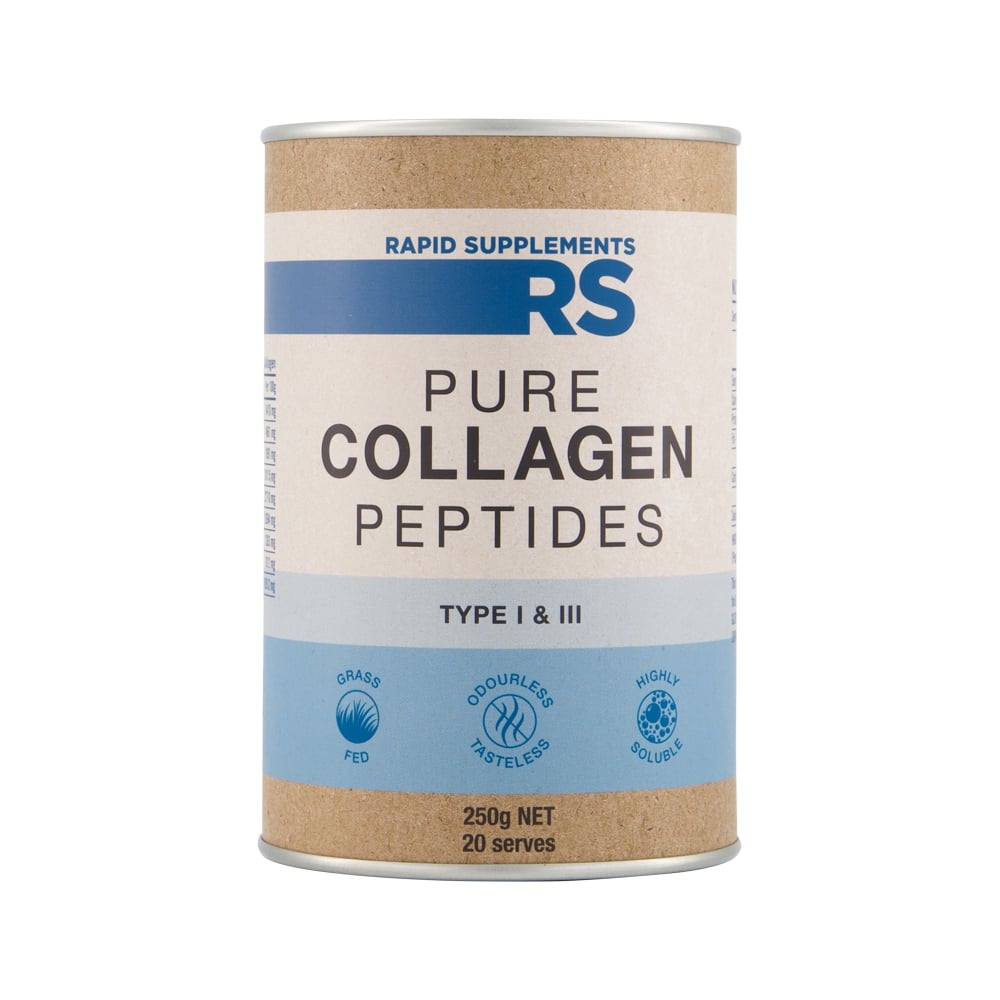 RAPID SUPPLEMENTS PURE COLLAGEN PEPTIDES 250G – Happy Olive Tree
