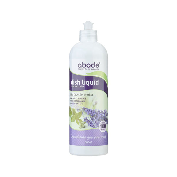 Abode Dish Liquid Concentrate Wild Lavender & Mint 500ml – Happy Olive Tree