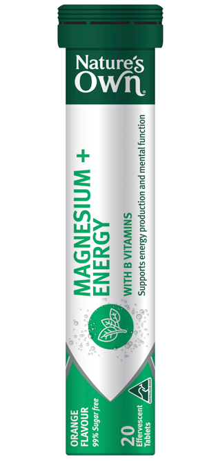 NATURES OWN EFF TAB MAGNESIUM PLUS ENERGY ORANGE – Happy Olive Tree